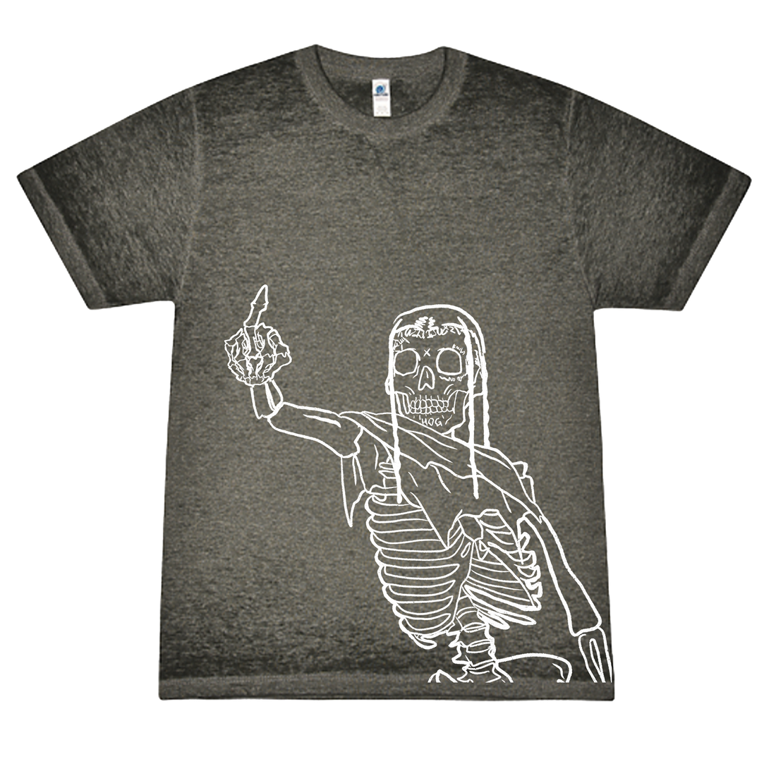 "TOM Skeleton" Acid Wash T-Shirt – HANG OVER GANG